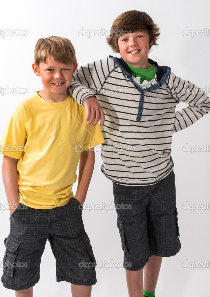 Two Young Brothers Posing Stock Photo by ©fotomicar 26228389
