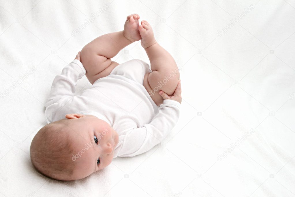 Baby on back — Stock Photo © nikkos #22430971