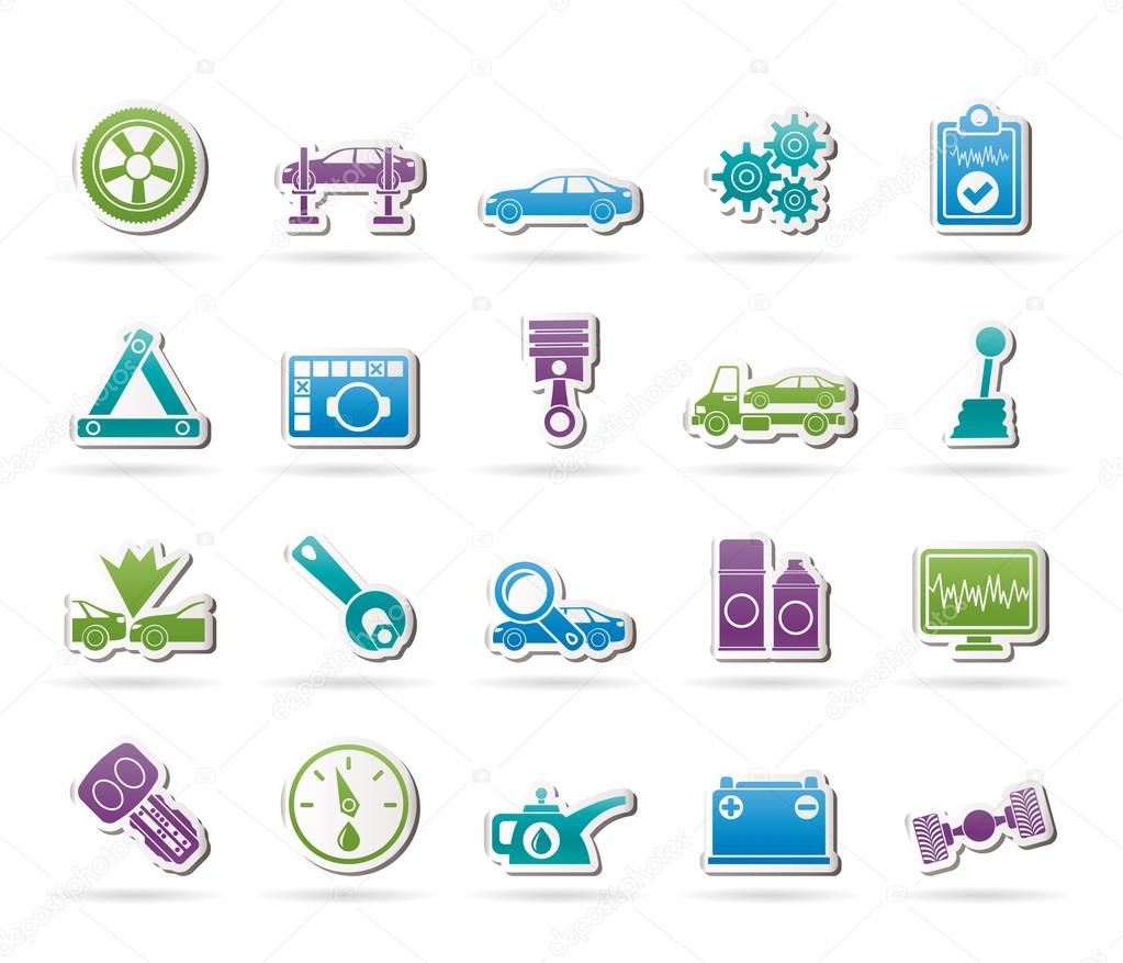 Car services and transportation icons Stock Vector Image by ©stoyanh ...