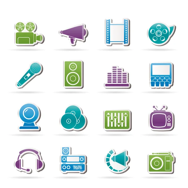 Audio and video icons Stock Vector Image by ©stoyanh #13263045