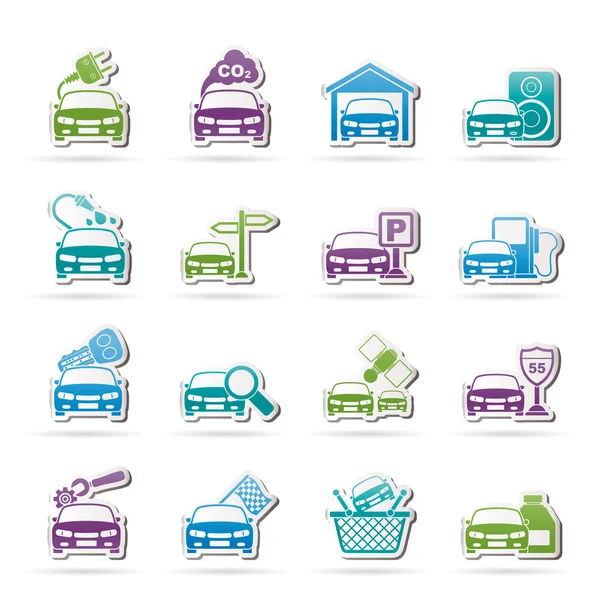 Car dealership icons set Stock Vector Image by ©huhulin #32459151