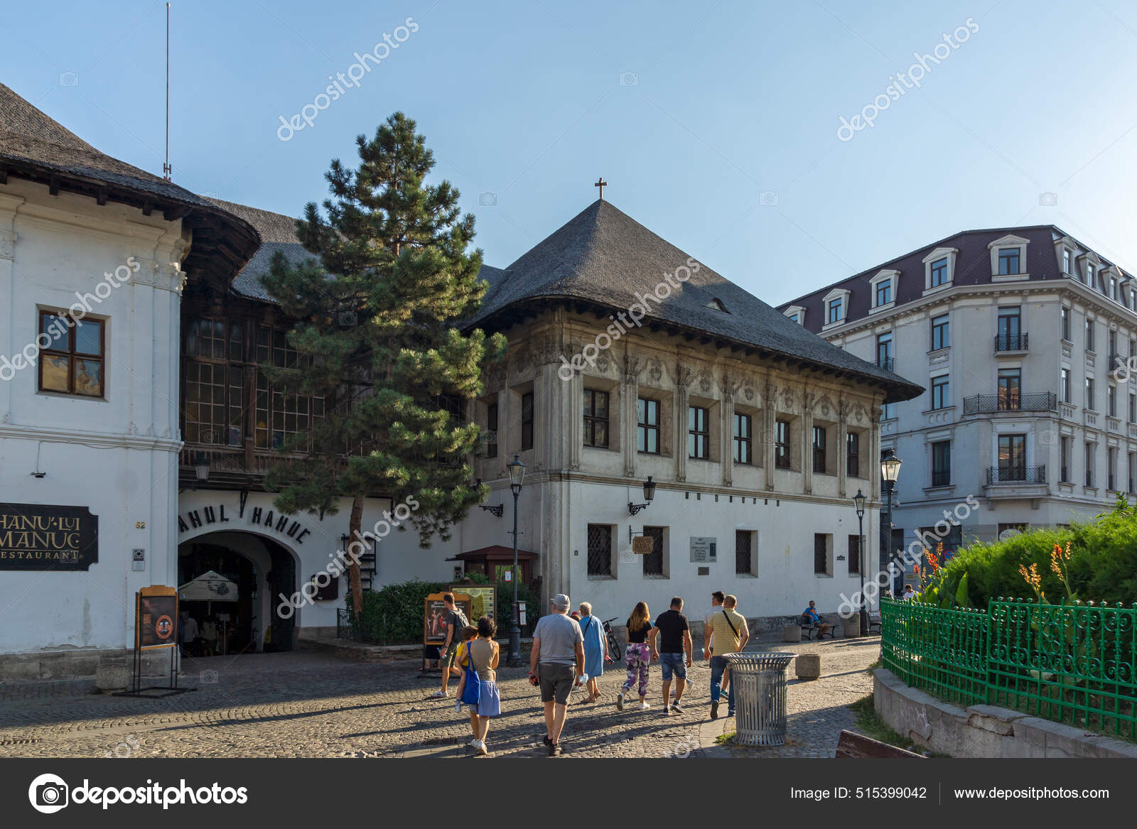Bucharest Romania August 2021 Building Manuc's Inn Oldest Operating ...