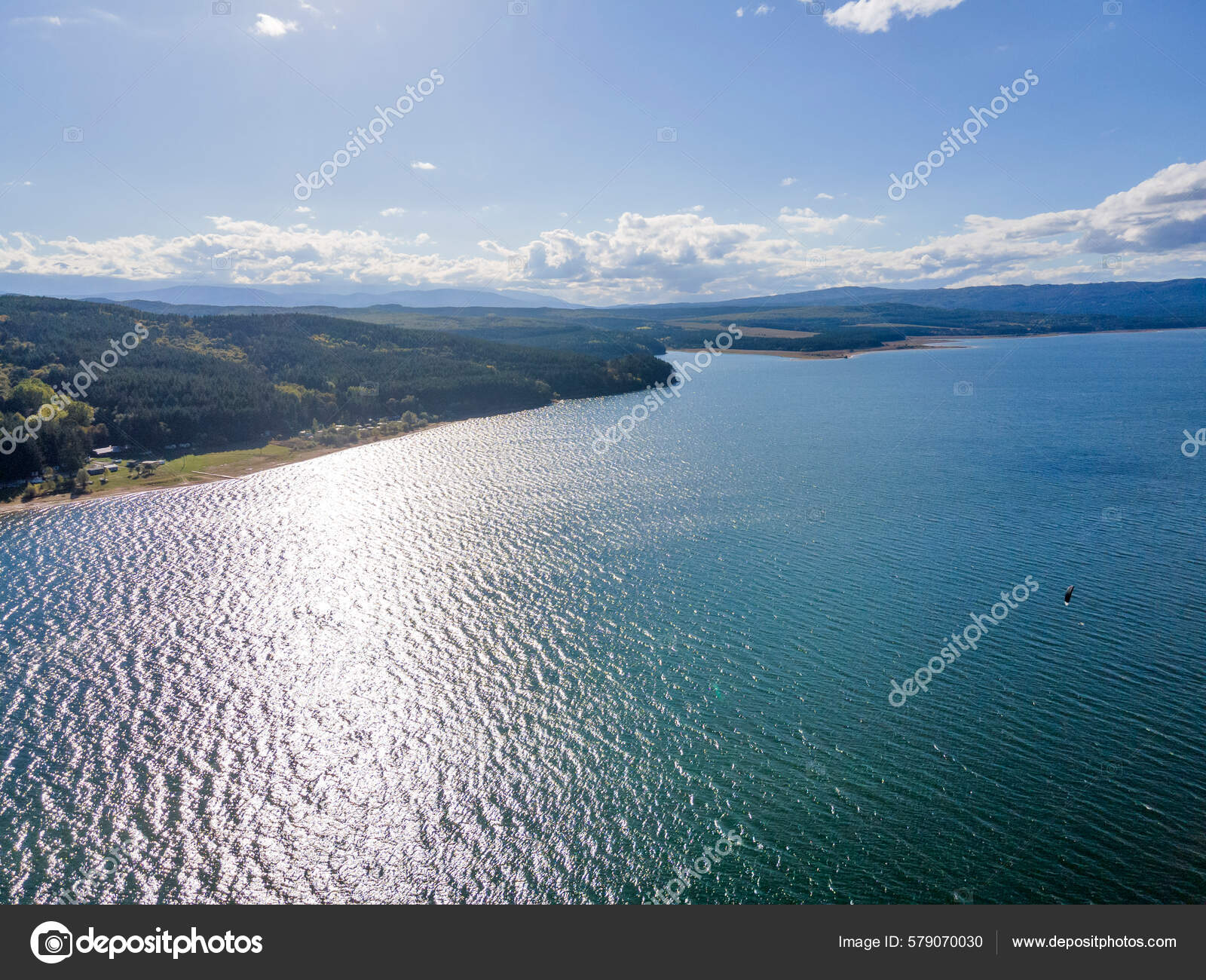 Aerial View Iskar Reservoir City Sofia Bulgaria Stock Photo by ©stoyanh ...
