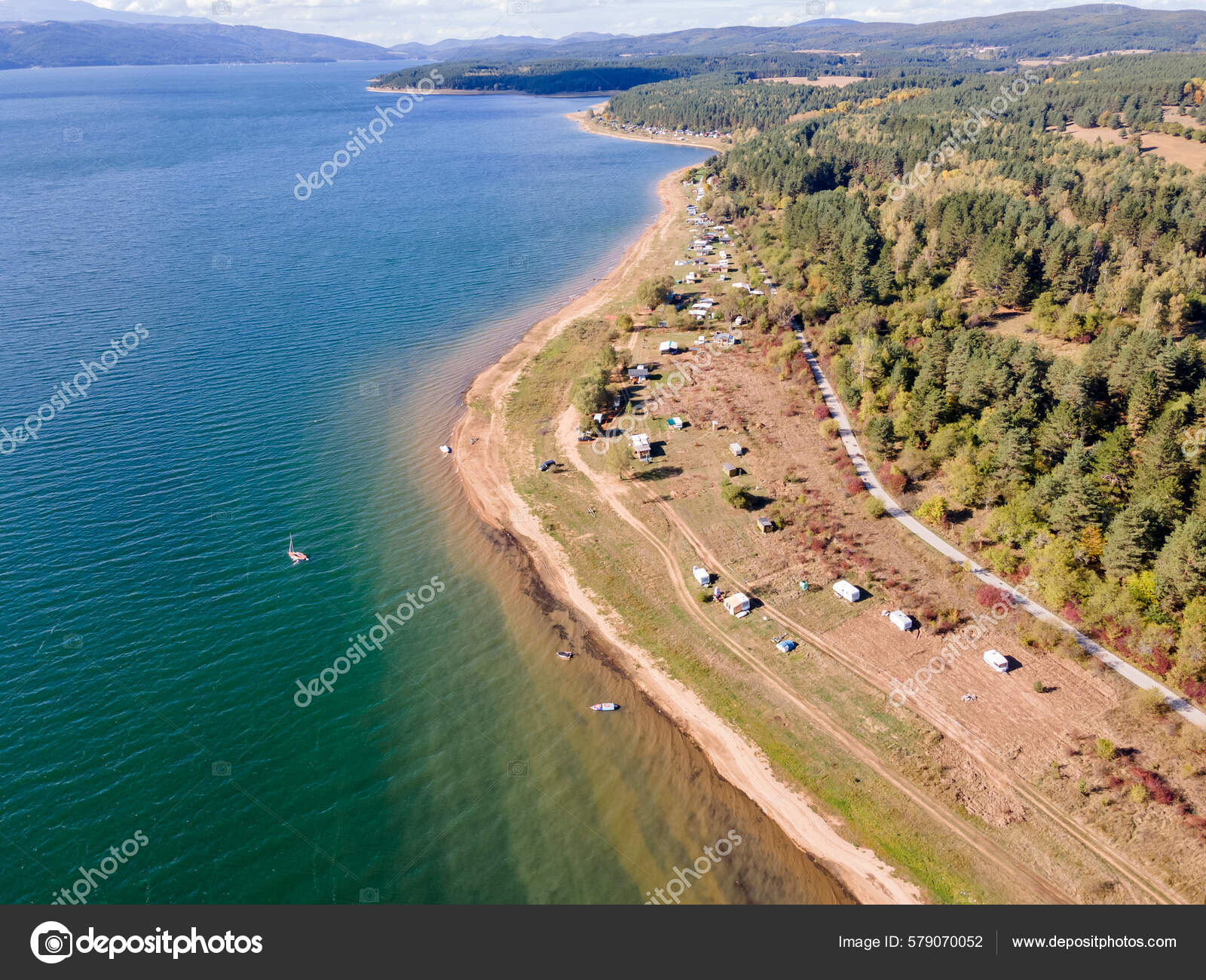 Aerial View Iskar Reservoir City Sofia Bulgaria Stock Photo by ©stoyanh ...