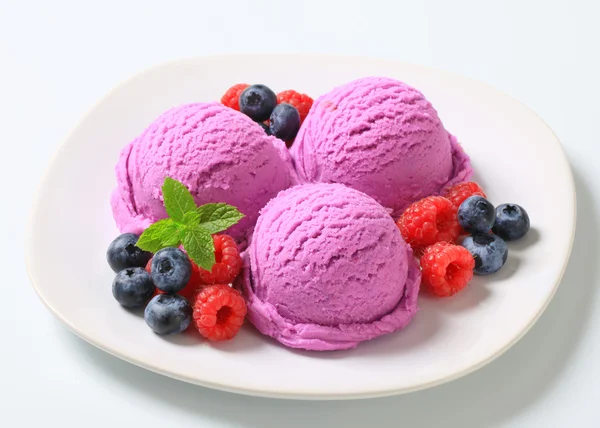 Berry fruit ice cream Stock Photos, Royalty Free Berry fruit ice cream ...