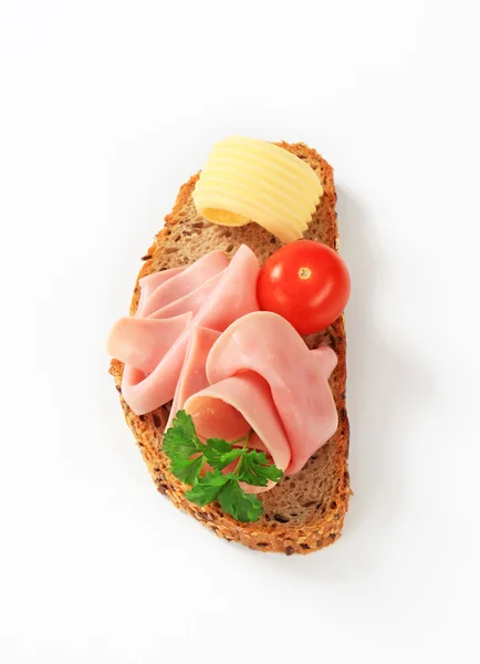 Bread and ham Stock Photo by ©ajafoto 73979333