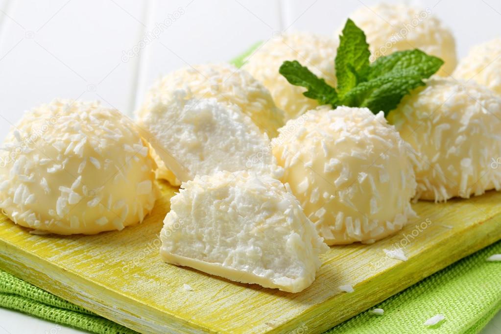 White Chocolate and Coconut Truffles Stock Photo by ©ajafoto 39044639