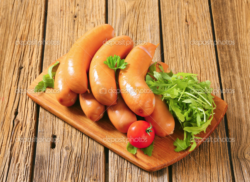 Lean smoked sausages — Stock Photo © ajafoto #48742455