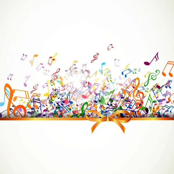 Colorful music notes vector background ⬇ Vector Image by © VikaSuh ...