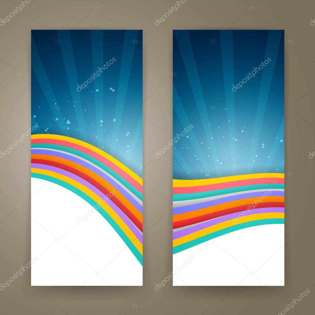 Rainbow banner Stock Vector Image by ©ramonakaulitzki #30827063