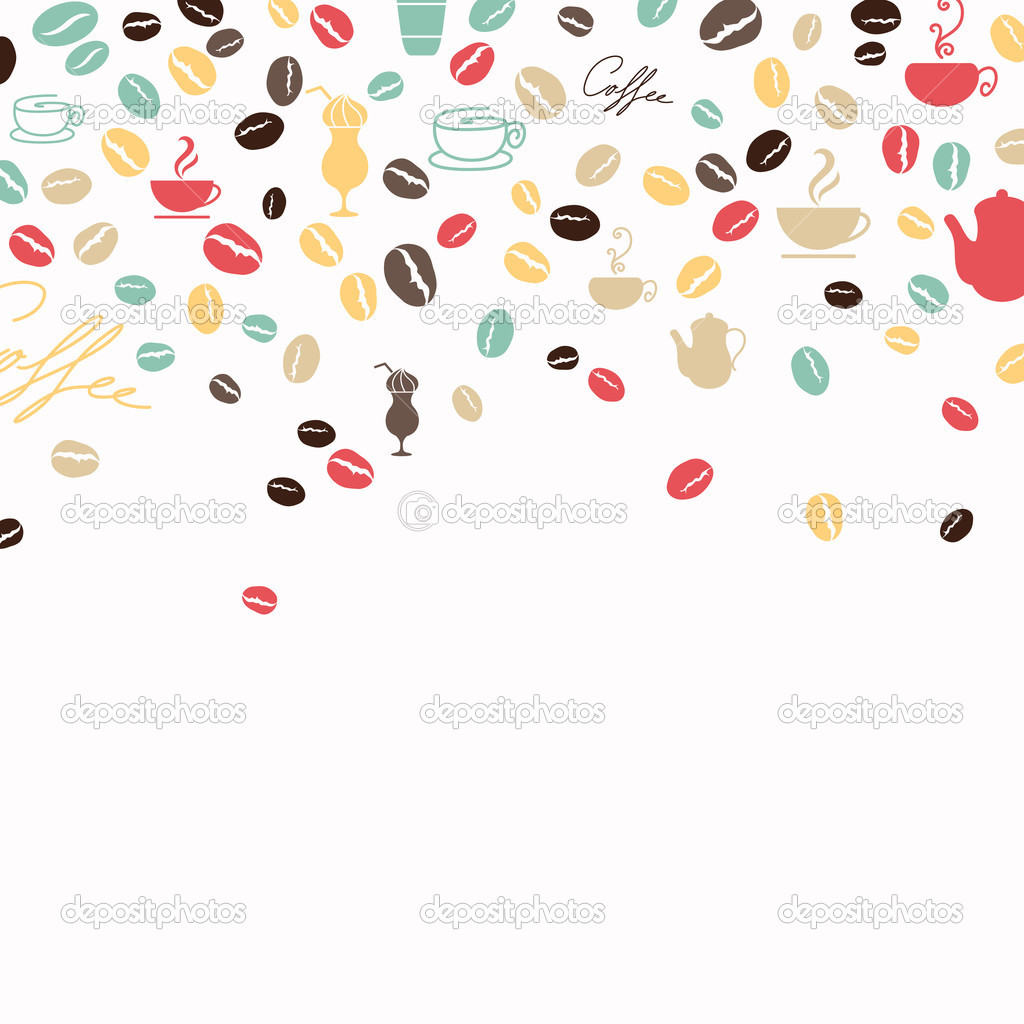 Vector Coffee Background Stock Vector Image by ©ramonakaulitzki #45378903