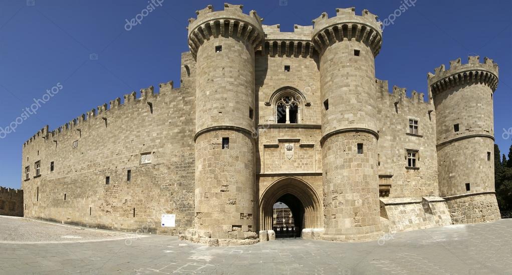 Castillo de los Caballeros Medievales de Rodas (Palacio), vista ...