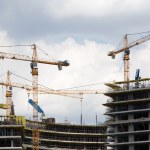 Cranes and construction of microdistrict Stock Photo by ©ssuaphoto ...
