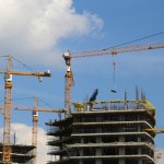 Cranes and construction of microdistrict Stock Photo by ©ssuaphoto ...