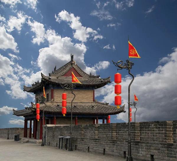 Fortifications of Xian (Sian, Xi'an) an ancient capital of China Stock ...