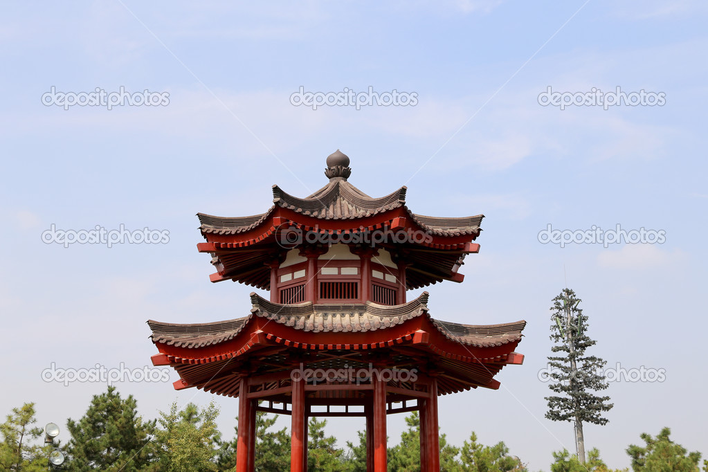 On the territory Giant Wild Goose Pagoda or Big Wild Goose Pagoda, is a ...