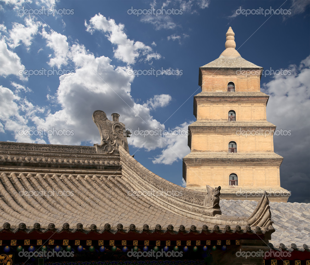 Giant Wild Goose Pagoda or Big Wild Goose Pagoda, is a Buddhist pagoda ...