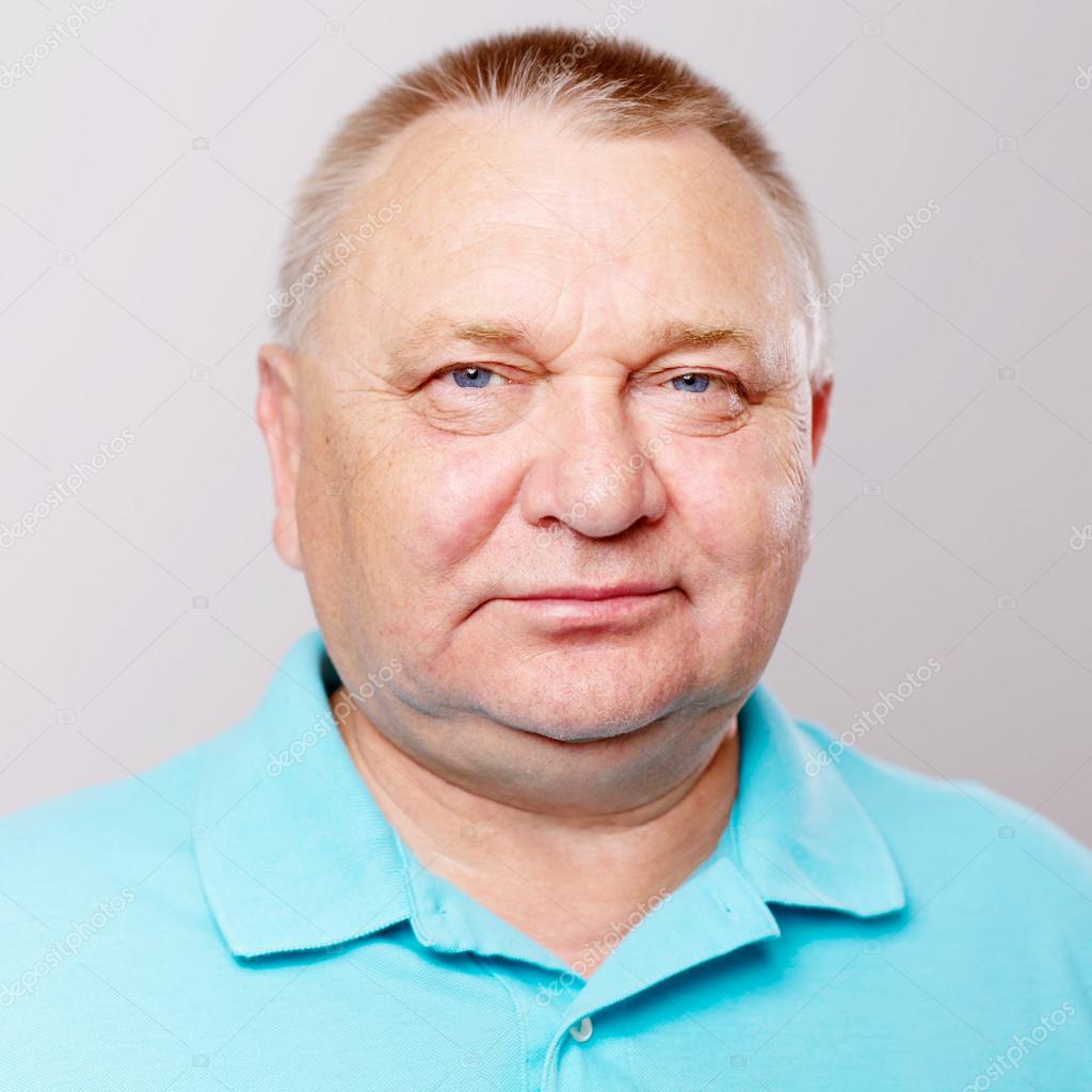 Senior man closeup over white Stock Photo by ©furtaev 41995867