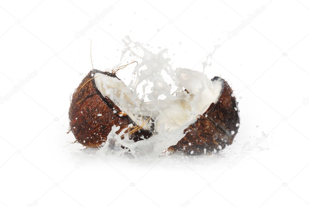 Cracked coconut Stock Photo by ©Taden1 12738478