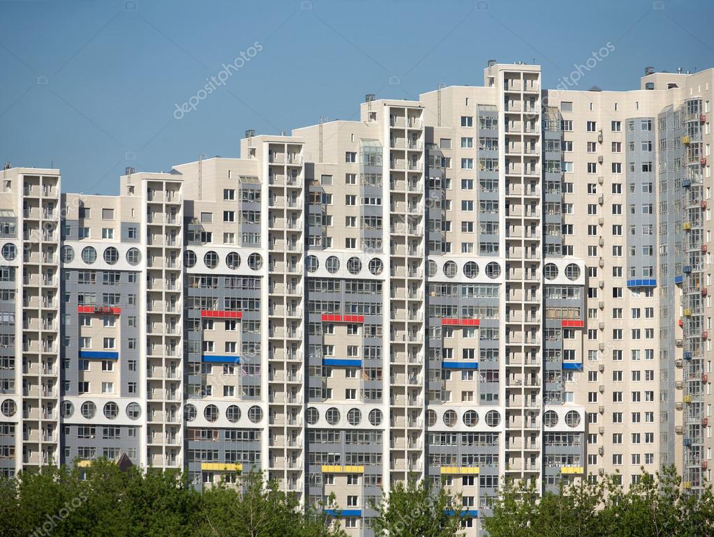 New modern block of flats in new city district Stock Photo by ©iDyMax ...