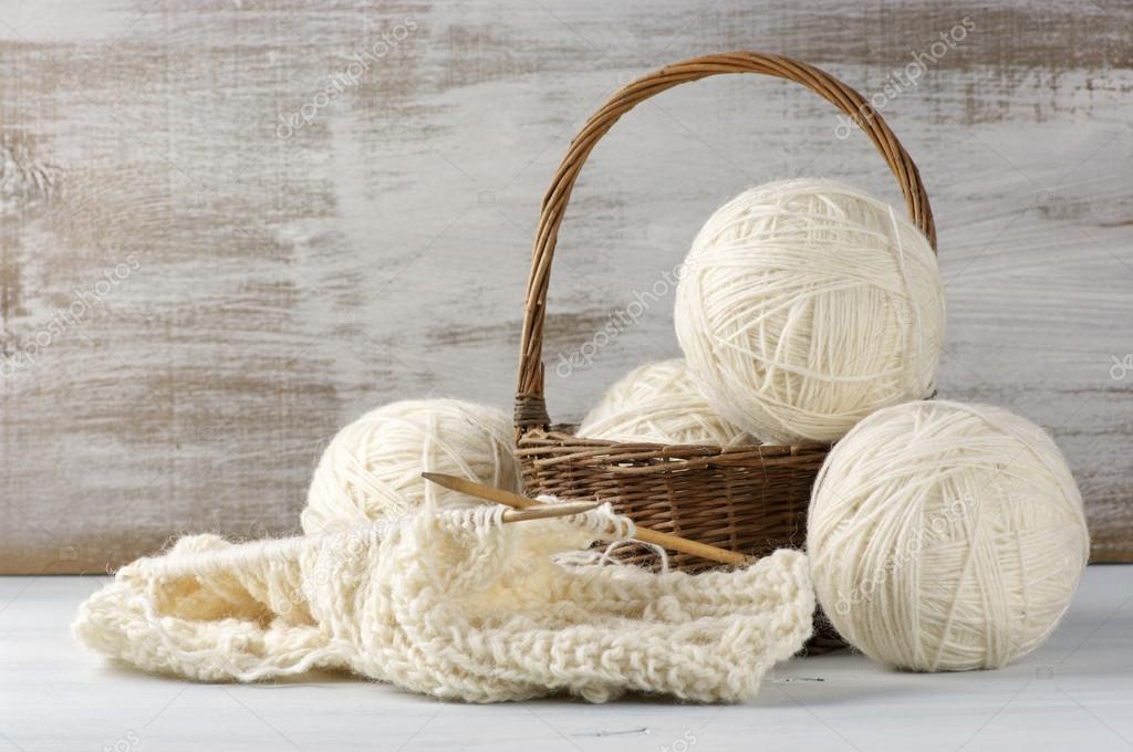 Knitting and yarn — Stock Photo © svl861 #39626029