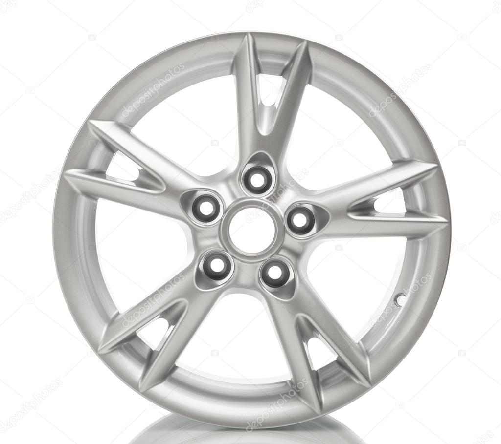 Aluminum alloy wheel isolated on white Stock Photo by ©nikkytok 16459525