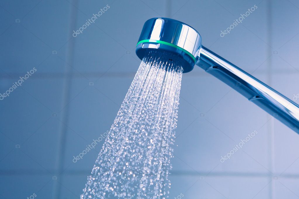 Shower with water stream — Stock Photo © nikkytok #16877419