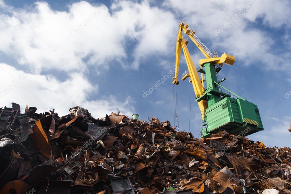 Scrap metal loading Stock Photo by ©nikkytok 27318073