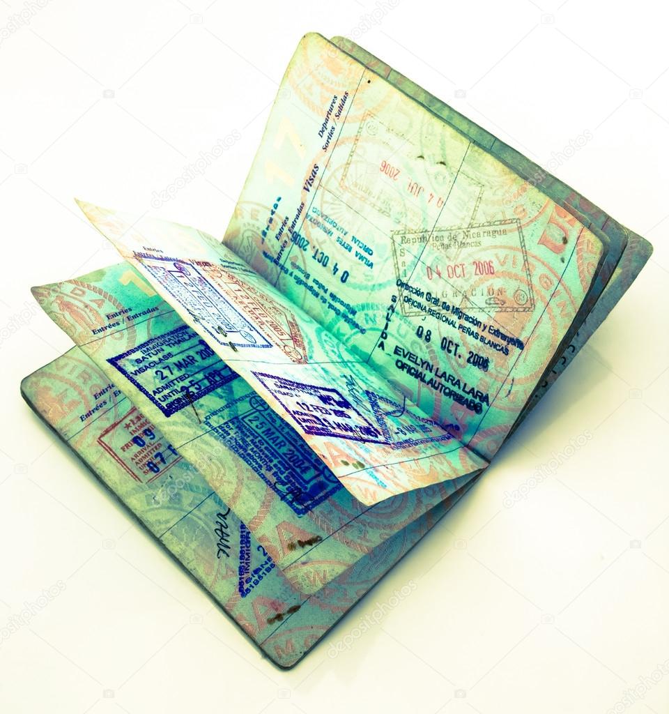 Old US passport — Stock Photo © davincidig #42969571