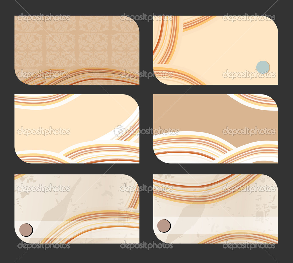 Set of old business card illustrations Stock Vector Image by ©glyph ...