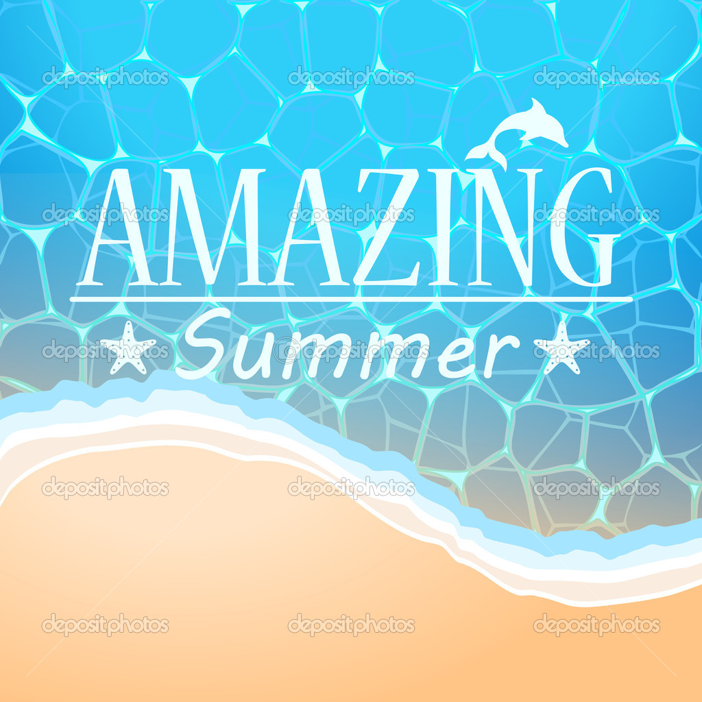 Summer background with text Stock Vector by ©glyph_studio 50914865