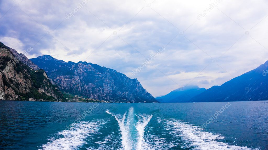 Water in back of boat — Stock Photo © ewastudio #48561857