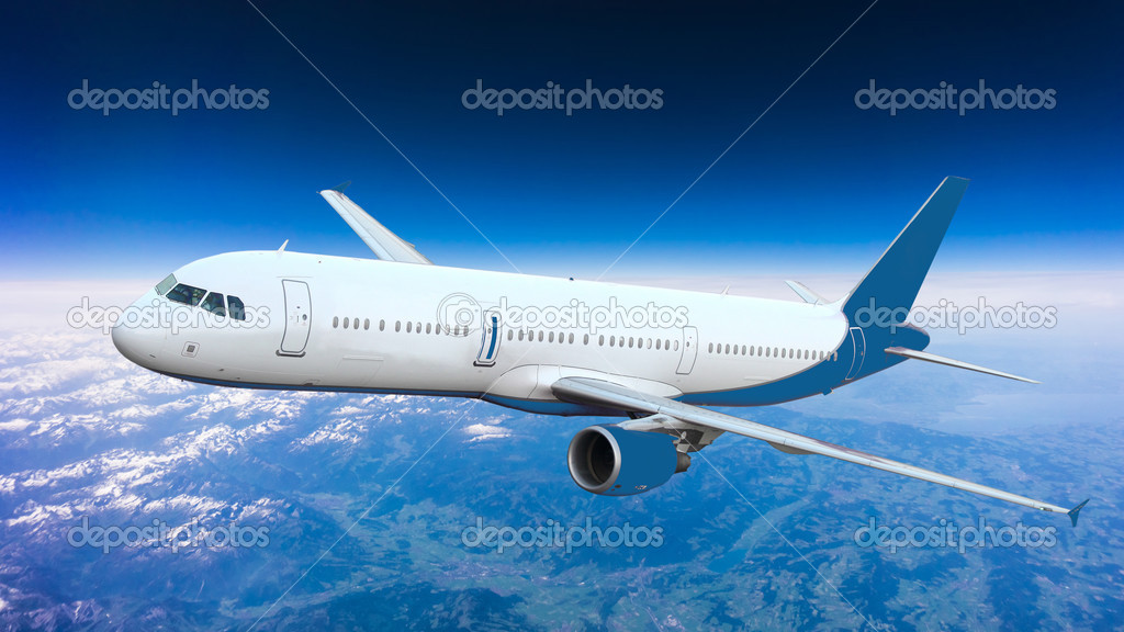 Airplane over clouds — Stock Photo © ewastudio #48969097