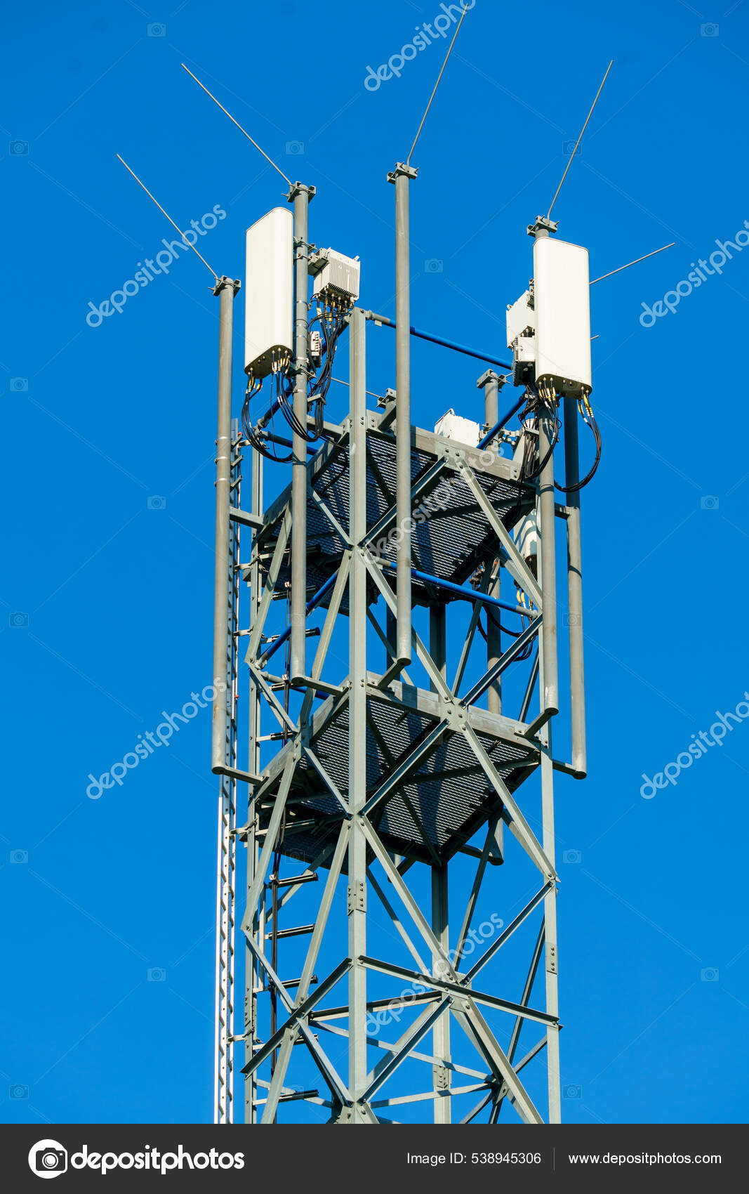 Telecommunication Concrete Tower Antennas Lte Gsm Tower Cellular ...