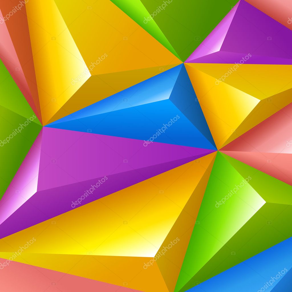Colorful polygons triangle shapes vector Background. Stock Vector Image ...