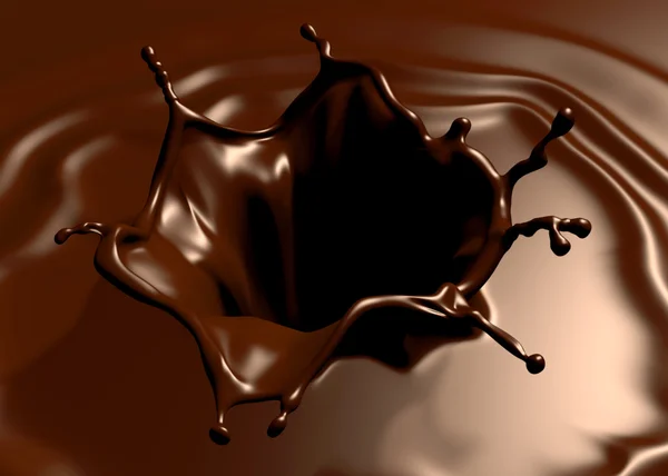 Astonishing chocolate splash. - Stock Image - Everypixel