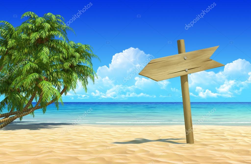 Empty wooden signpost to place your logo, product or text. Stock Photo ...