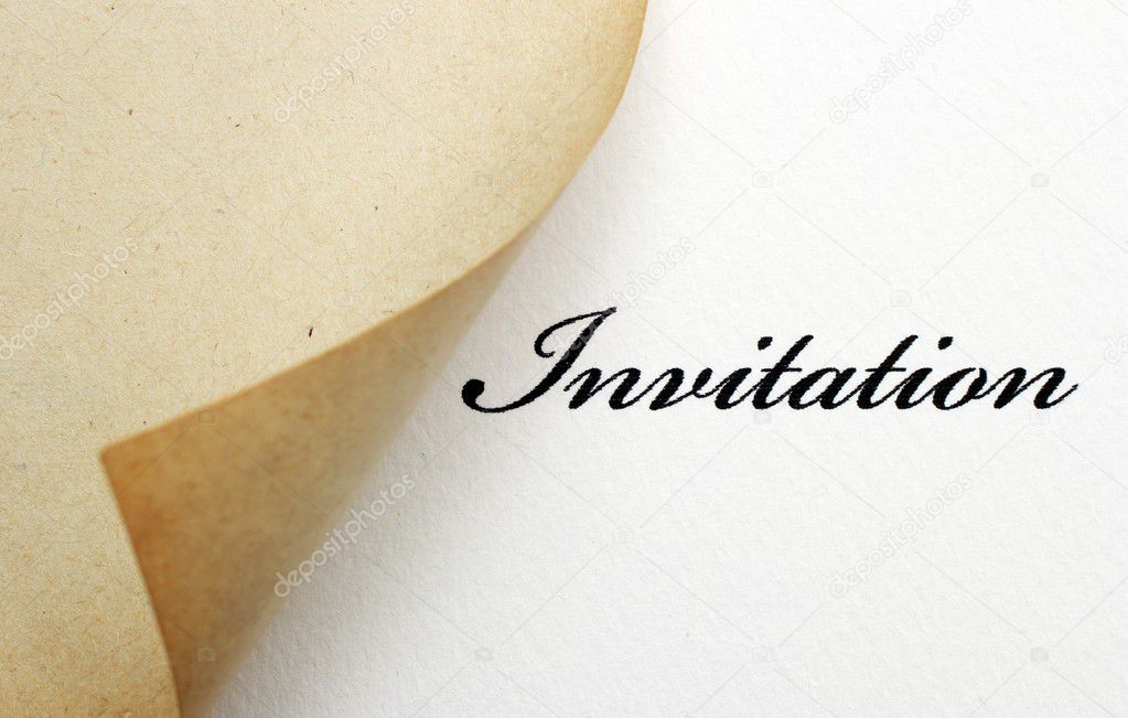 Invitation — Stock Photo © alexskopje #42130747