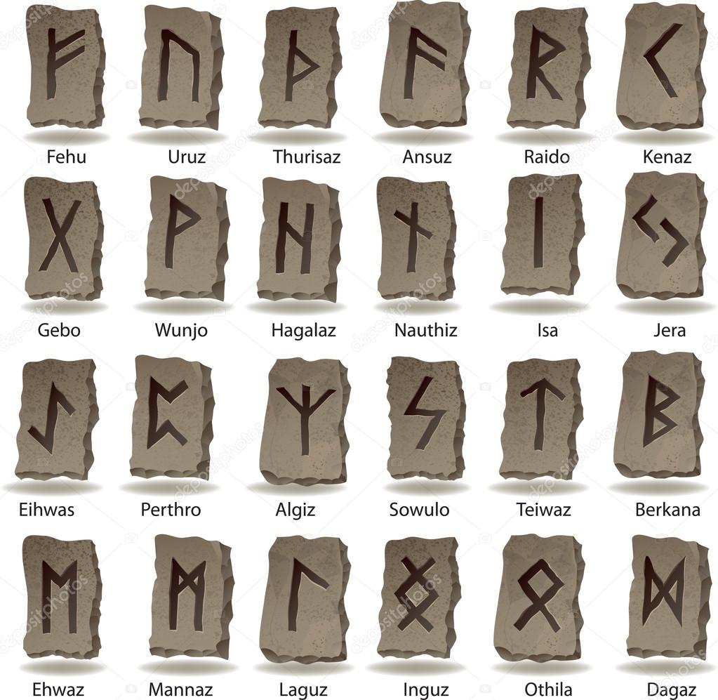 Set of runes — Stock Vector © Ola-Ola #12009237