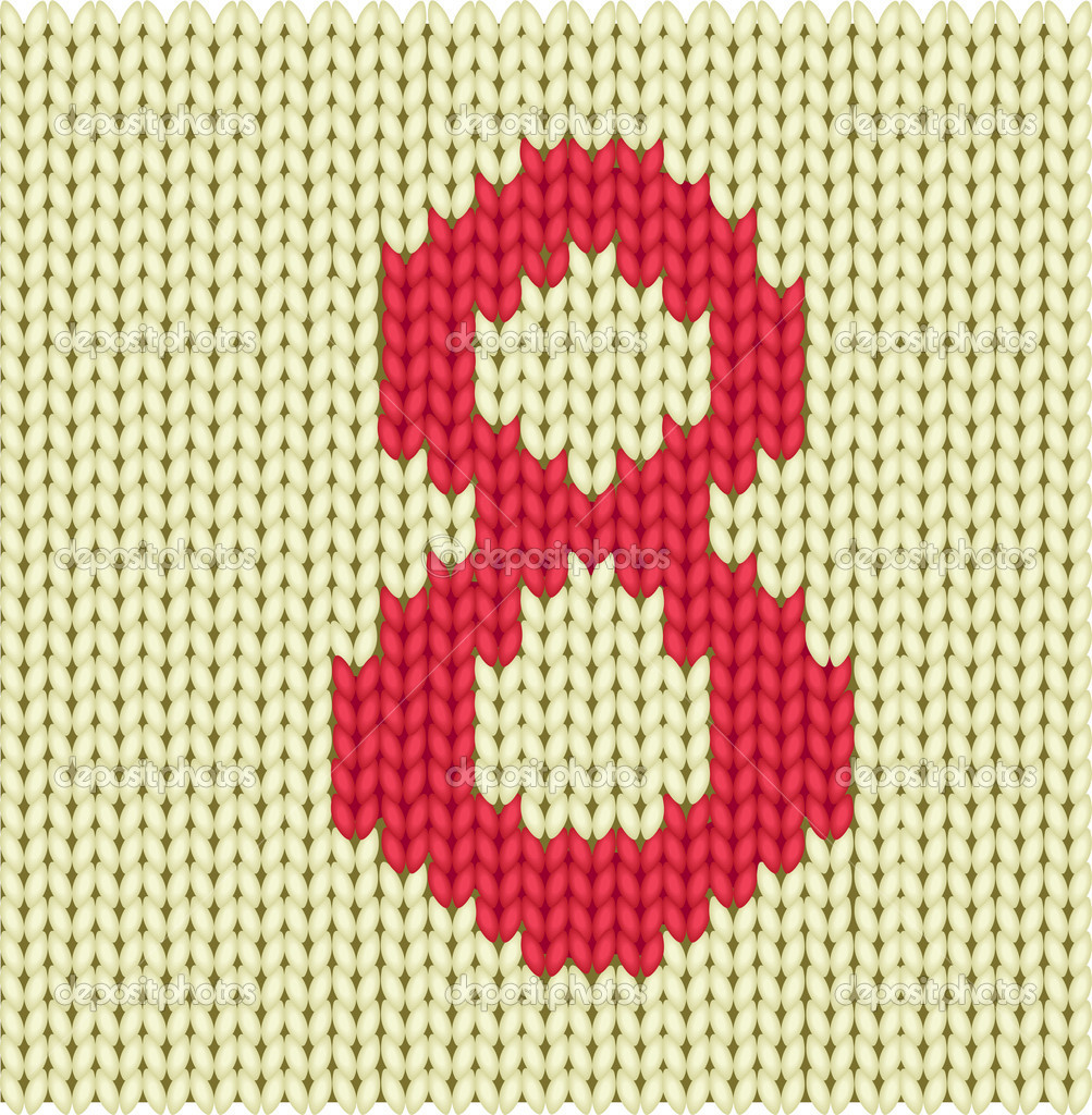 Silhouette of woven number — Stock Vector © Ola-Ola #14737049