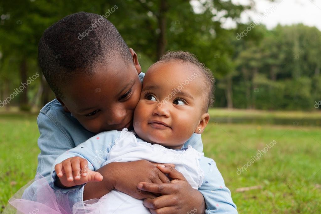 Hugging with my african sister — Stock Photo © dnf-style #30842687