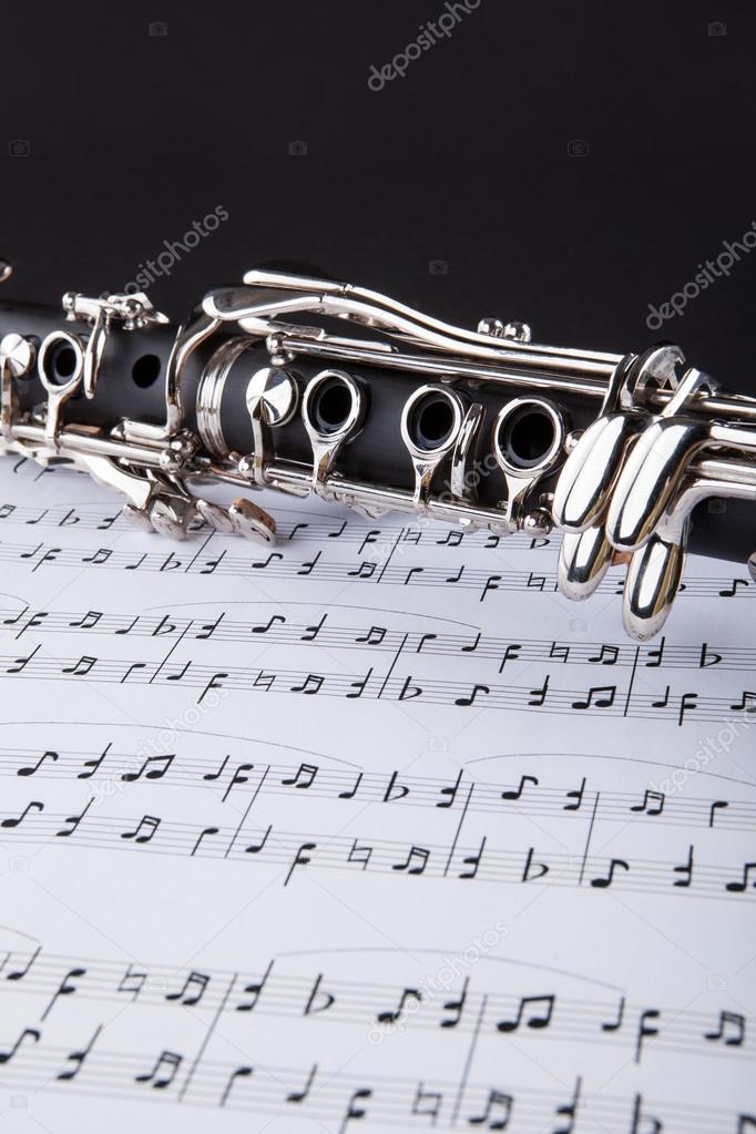 Clarinet And Musical Note — Stock Photo © AndreyPopov #23871199