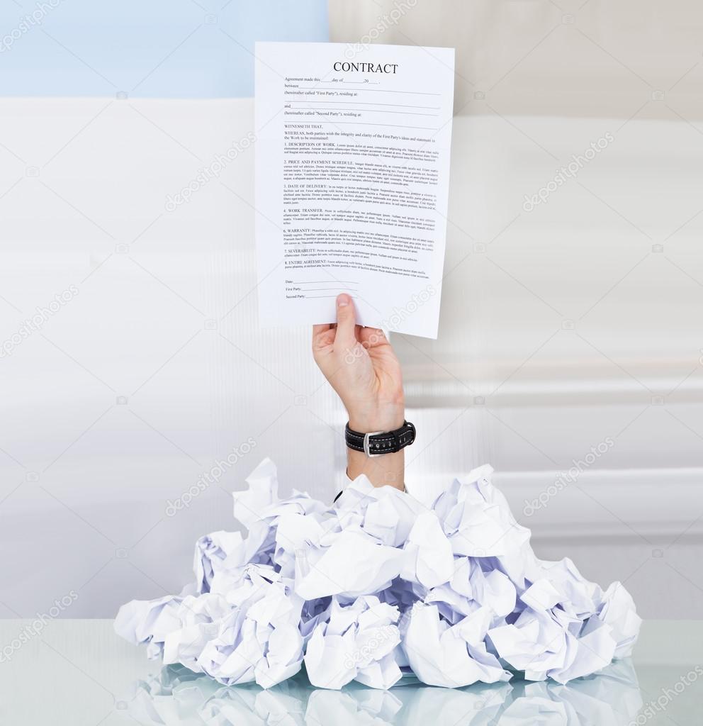 Under Pile Of Crumpled Paper Stock Photo by ©AndreyPopov 36641391