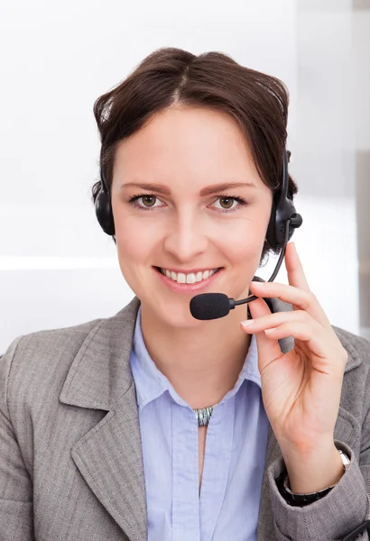 Female telephone operator in headset Stock Photos, Royalty Free Female ...