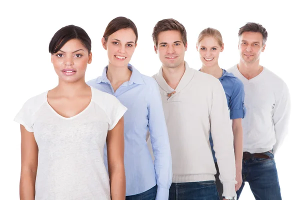 Diverse group of people standing in row Stock Photo by ©AndreyPopov ...