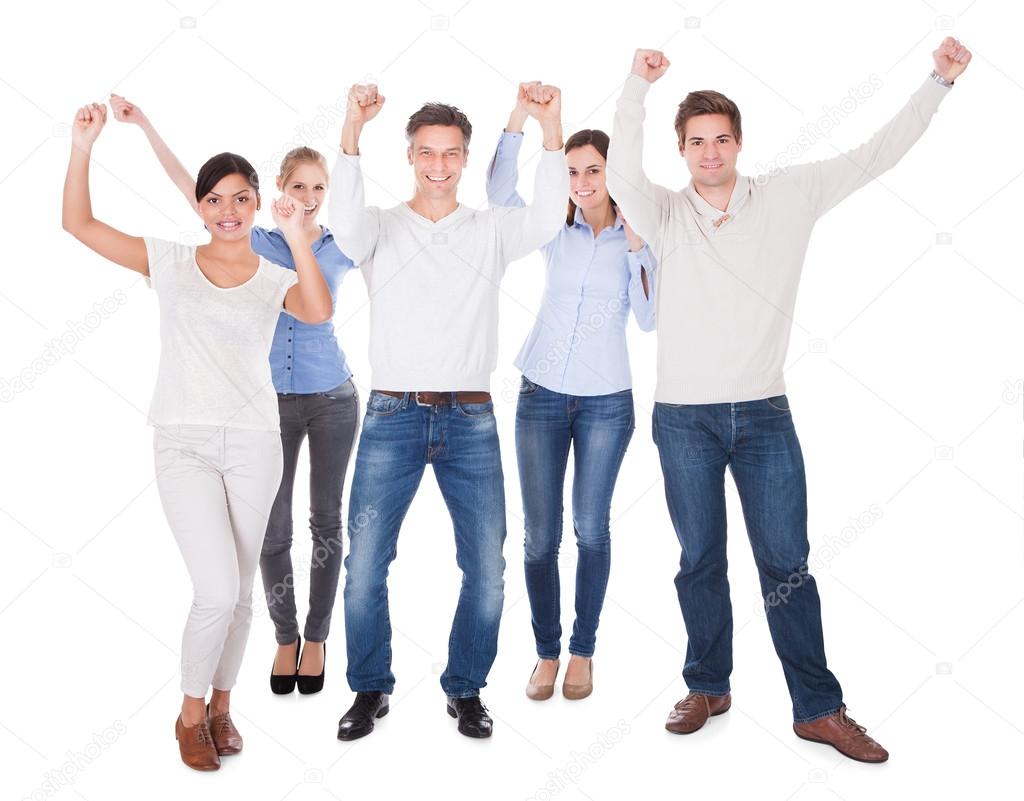 Group Of People Raising Hand Stock Photo by ©AndreyPopov 39410897