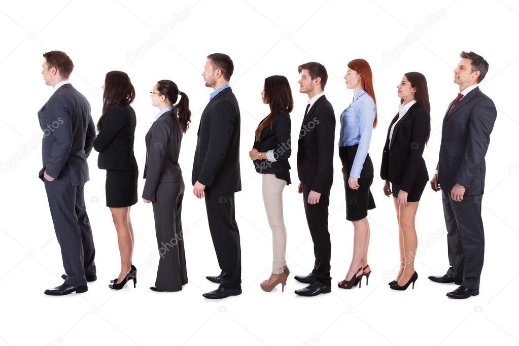 Business people standing in queue — Stock Photo © AndreyPopov #43674229