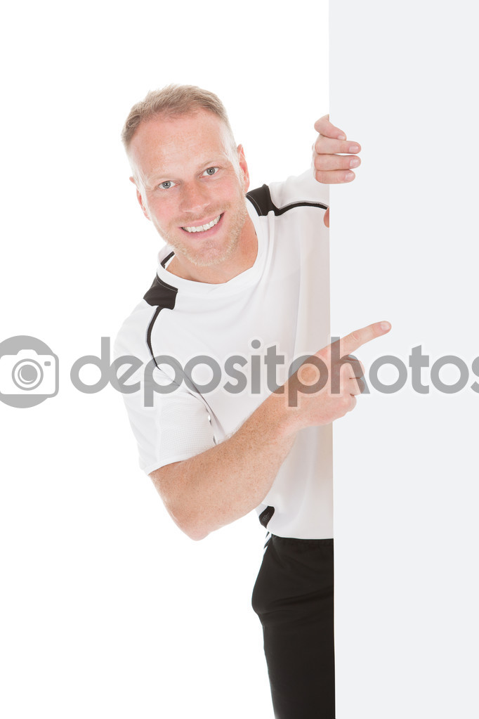 Man Pointing At Billboard Stock Photo by ©AndreyPopov 48089335