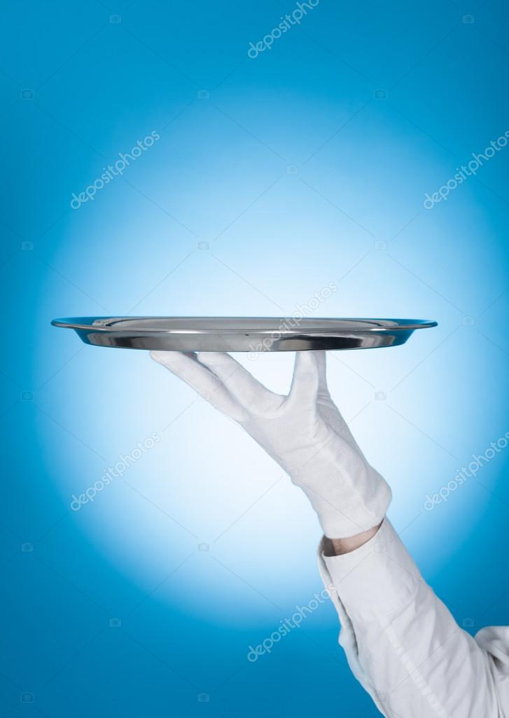 Waiter Carrying Empty Tray — Stock Photo © AndreyPopov #48091061