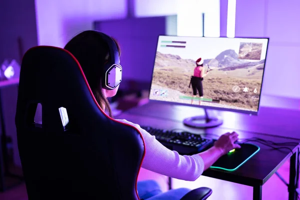 Girl pc monitor Stock Photos, Royalty Free Girl pc monitor Images ...